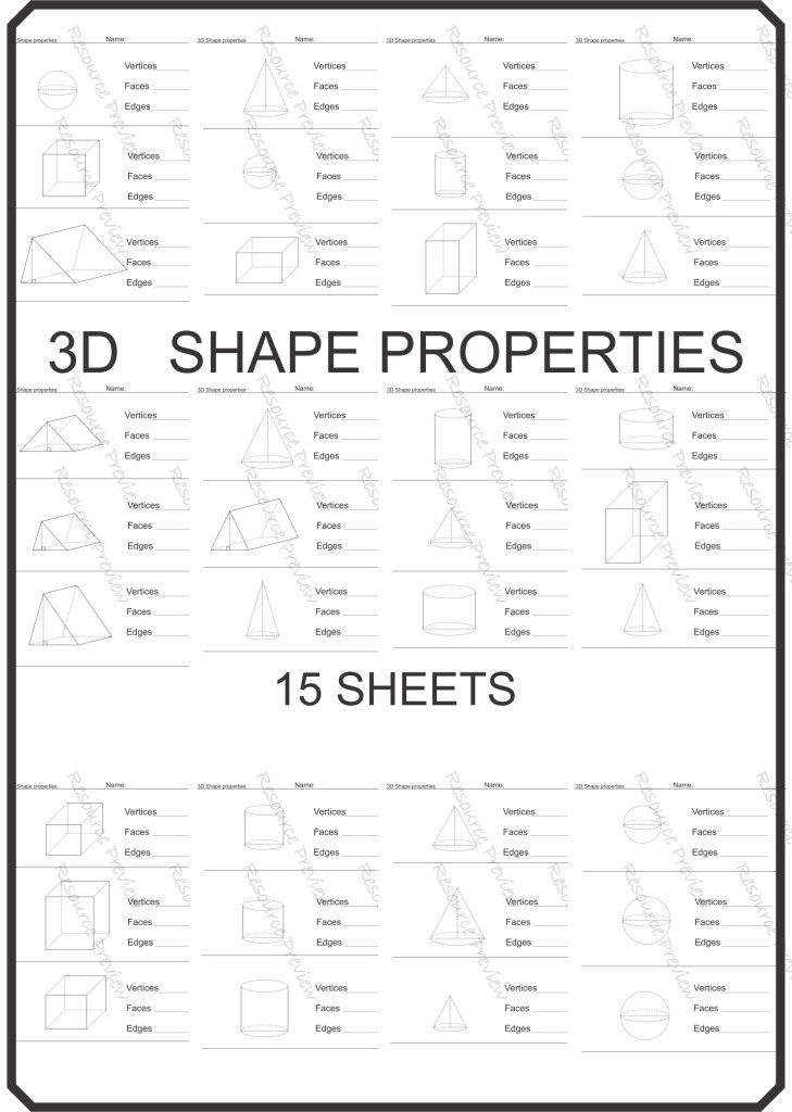 3d shape properties